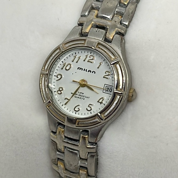 Accessories | Vintage Milan Ladies Quartz Watch Twotone Goldsilver ...